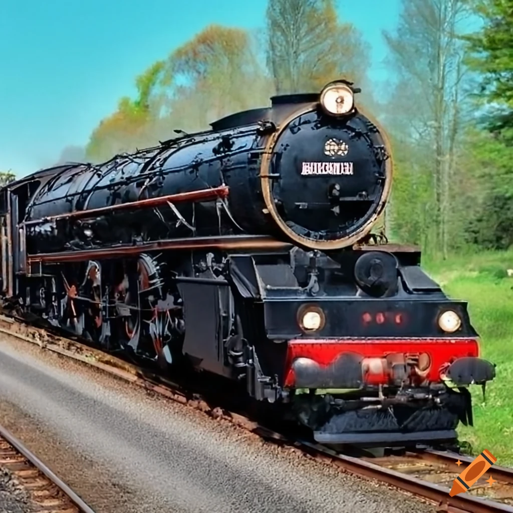 4-8-2 locomotive on Craiyon