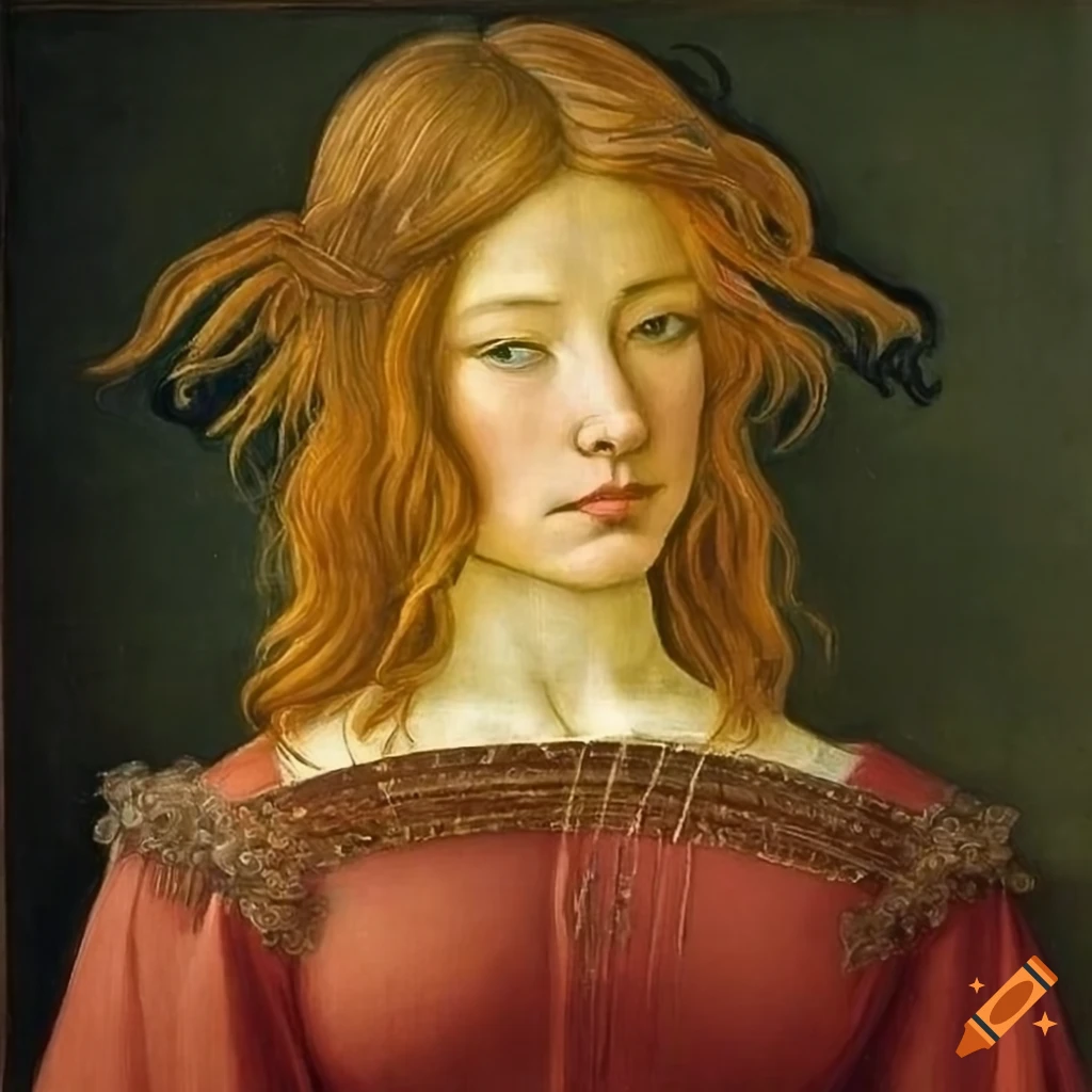 Full Body View Of Pre Raphaelite Style Young Ladies With Long Hair On Craiyon