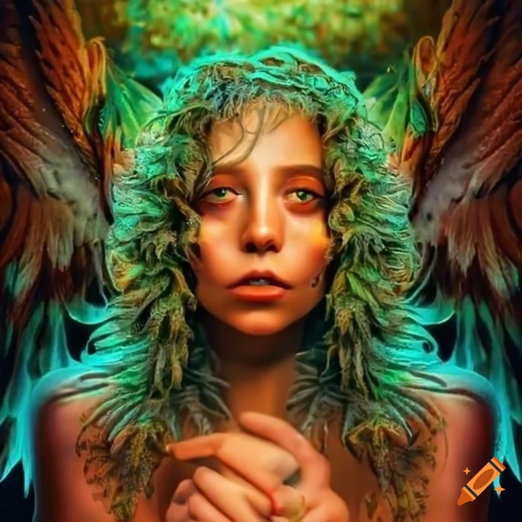 Cannabis angel on Craiyon