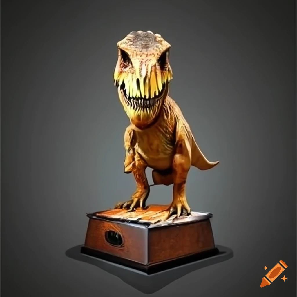 T-rex trophy on Craiyon