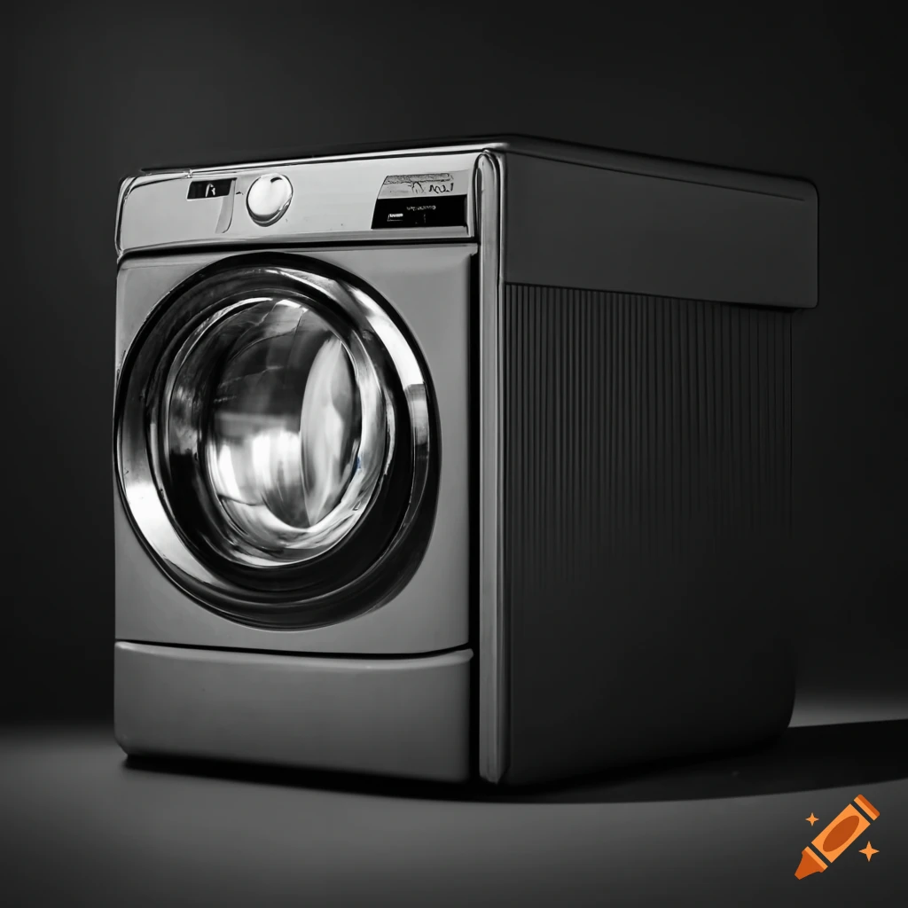 Artistic washing machine photography on Craiyon