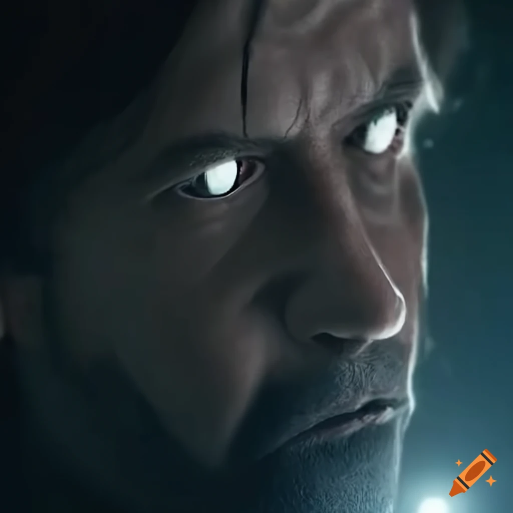 Crayon drawing of alan wake on Craiyon