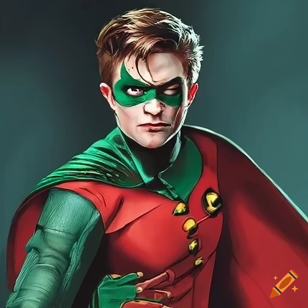 Robert pattinson as robin on Craiyon