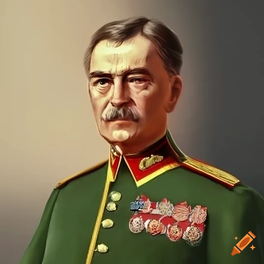 Russian general from the former ussr on Craiyon