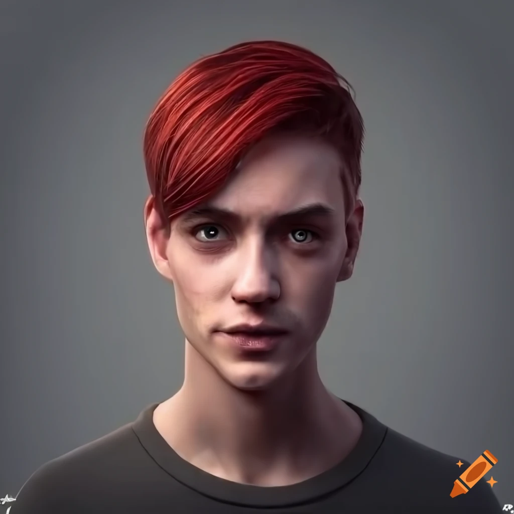 Portrait of a gruff and handsome middle-aged man with distinctive ...