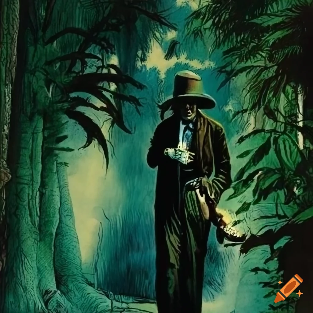 Illustration from Noir graphic novel LSD Jungle by Norman Rockwell on ...