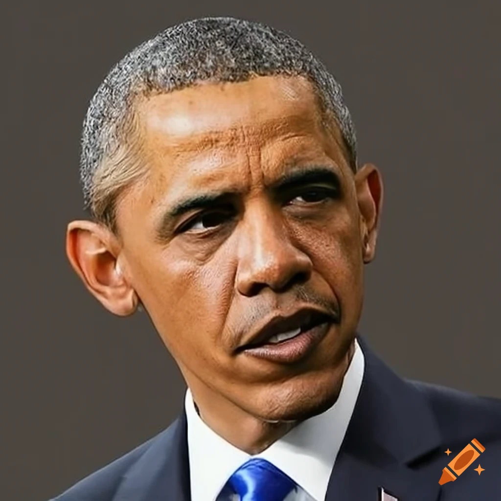 Political satire depicting donald trump fighting barack obama on Craiyon