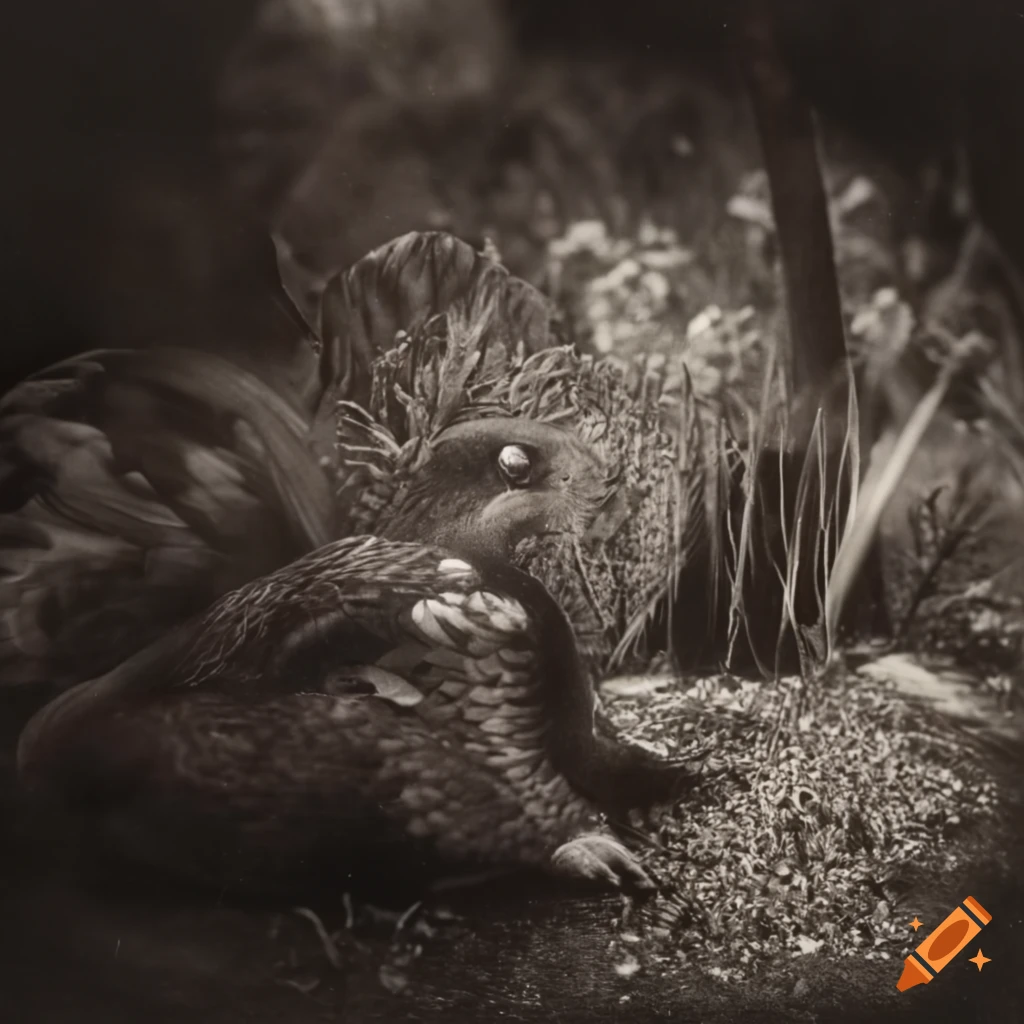 Mutated plants in a garden with exploration of flora and fauna in ...