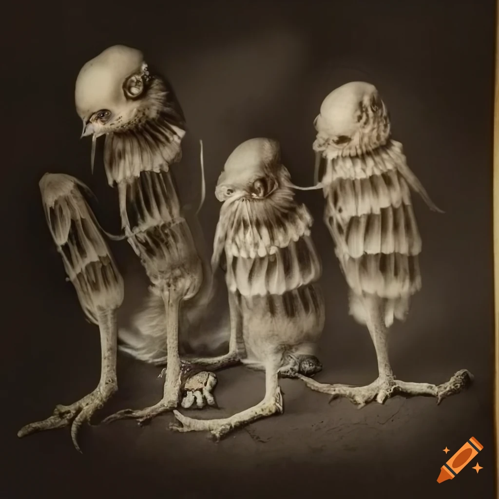 Bio artistic exploration of garden mutations with sculptures on Craiyon