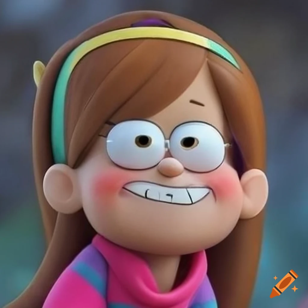 Portrait of mabel pines in high-resolution on Craiyon