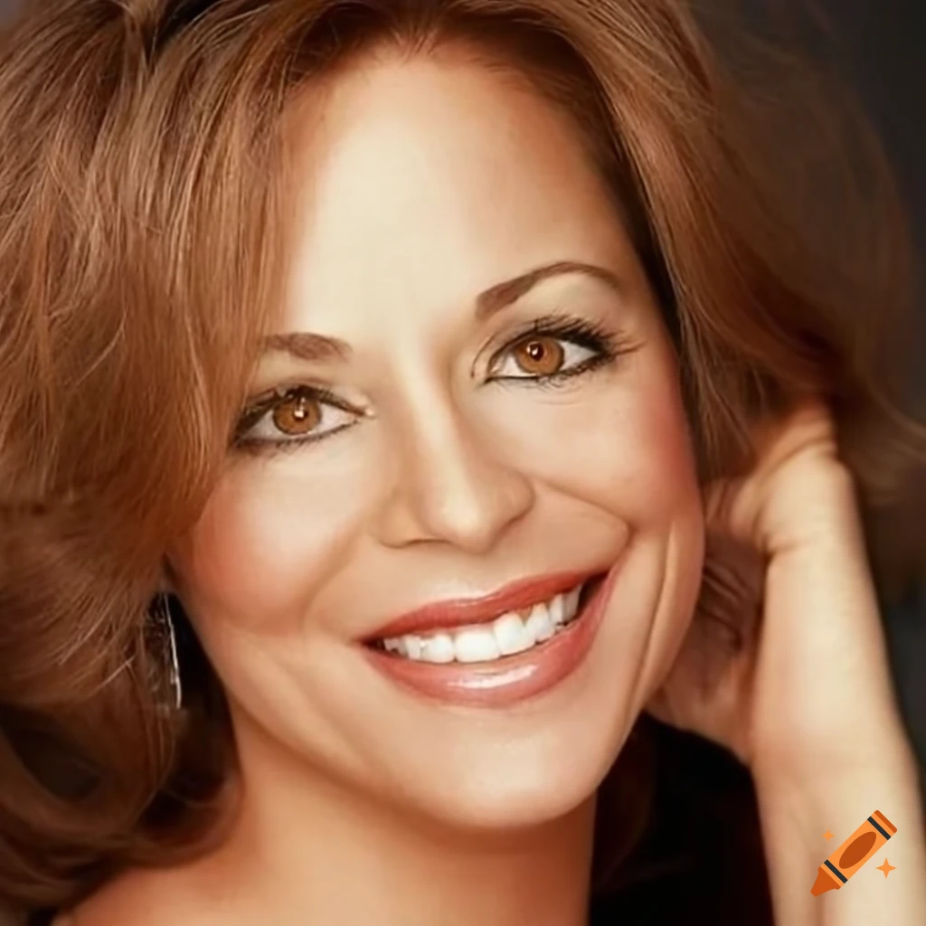 Portrait of frances townsend with a charming smile on Craiyon