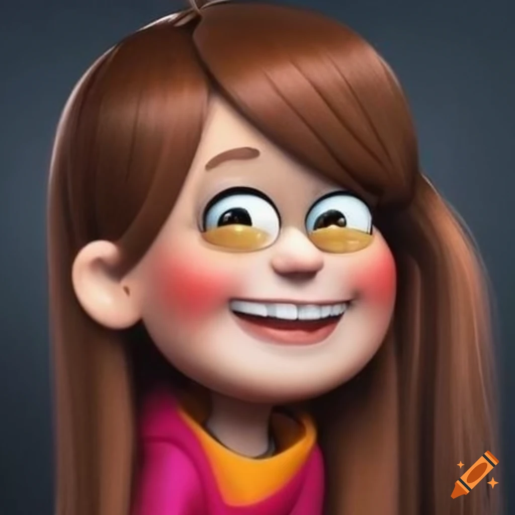 Portrait of mabel pines in high-resolution detail on Craiyon