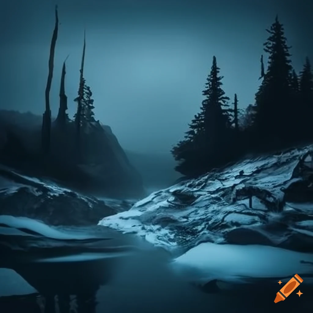 Cold desolate isolation on Craiyon