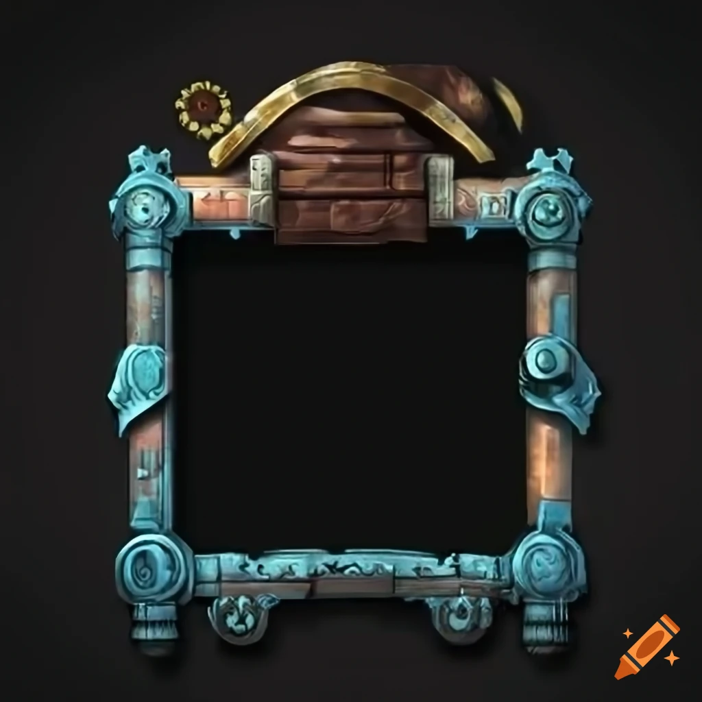 Ui rpg inventory gear slot frame border on Craiyon