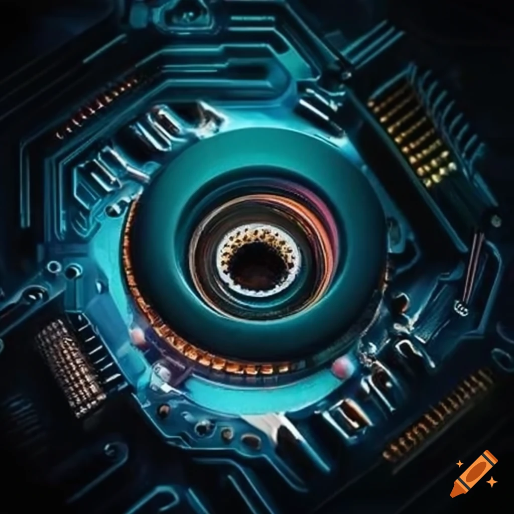 Computer components on Craiyon