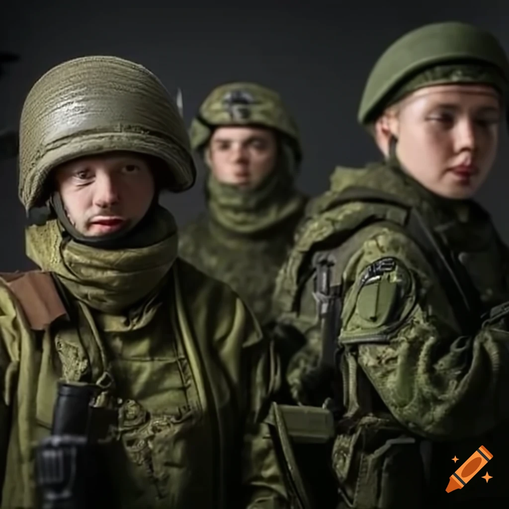 Russian army on Craiyon