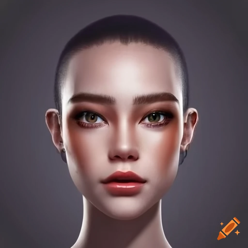 Human face in shade of color #a0bdfc on Craiyon