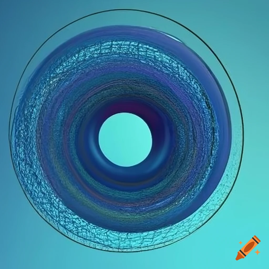 3d circle geometric shape on Craiyon