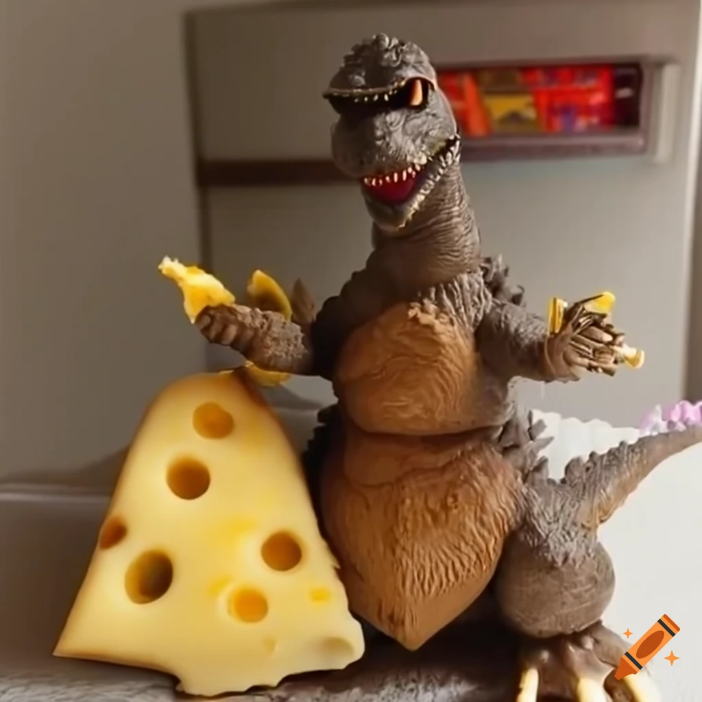 Double godzilla with cheese on Craiyon