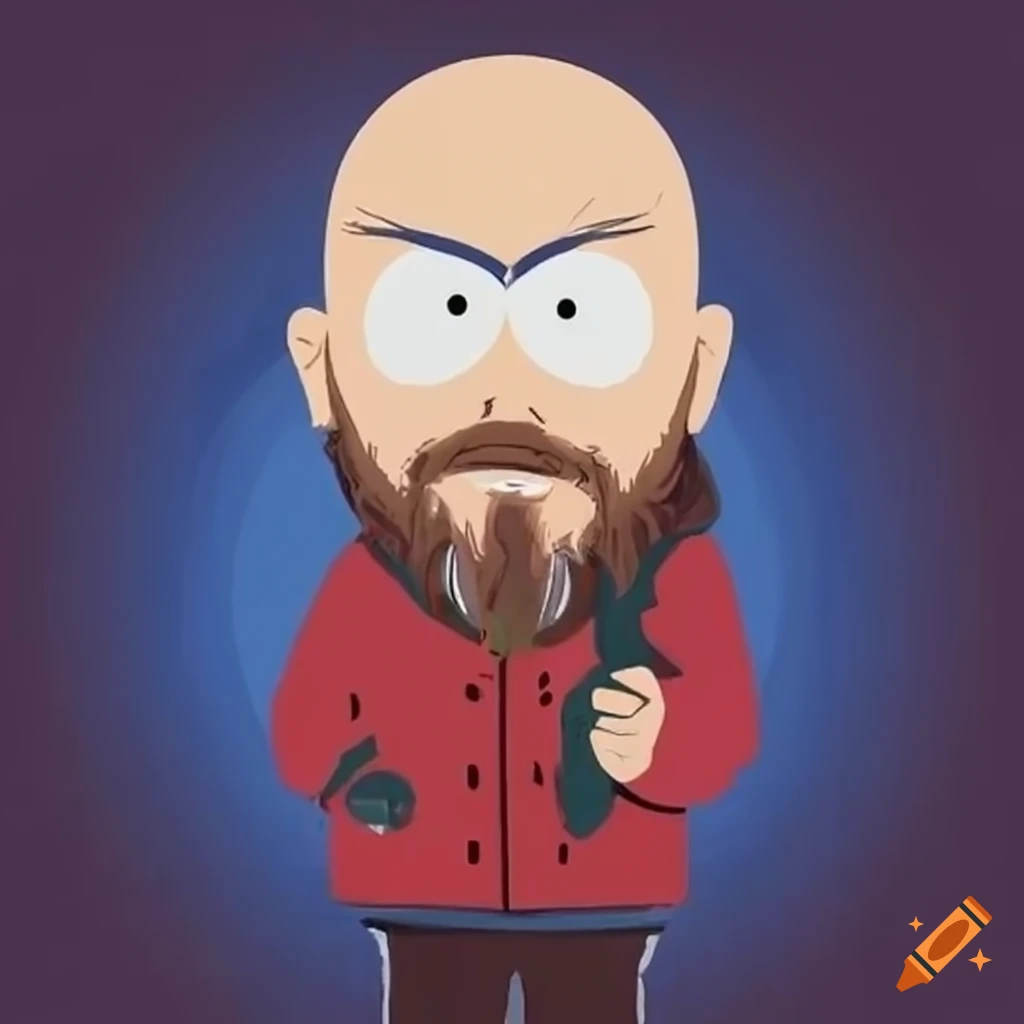 South park style depiction of eric ten hag on Craiyon