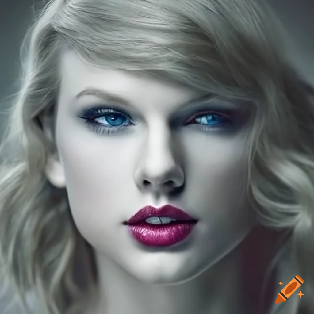 Close-up of taylor swift's face on Craiyon