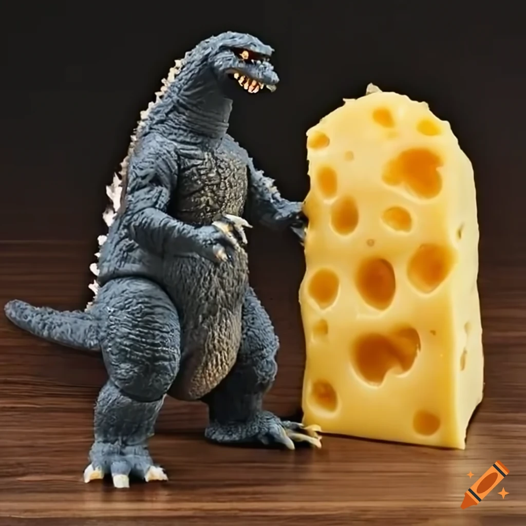 Double godzilla with cheese on Craiyon