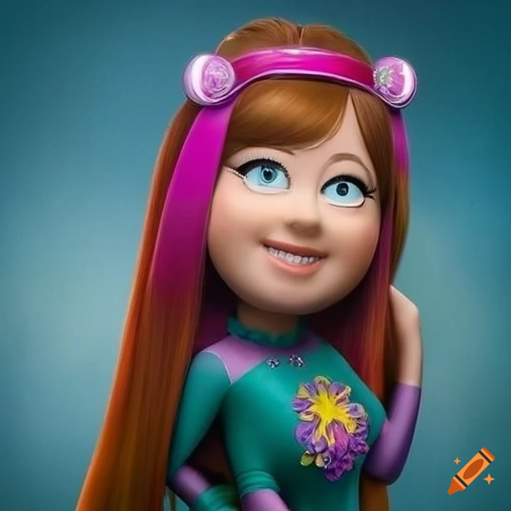 Photorealistic mabel pines portrayed as the goddess venus on Craiyon