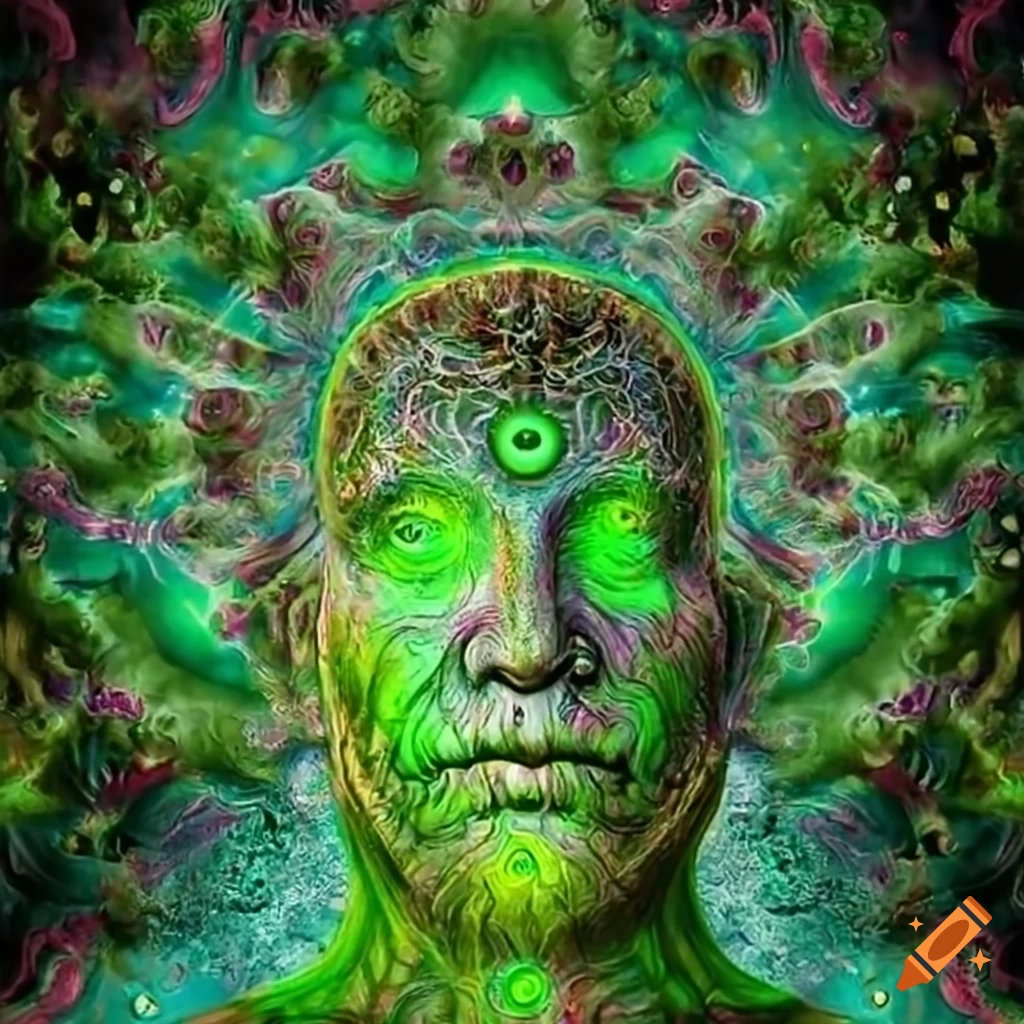 Chaos god of green consciousness hospitality on Craiyon