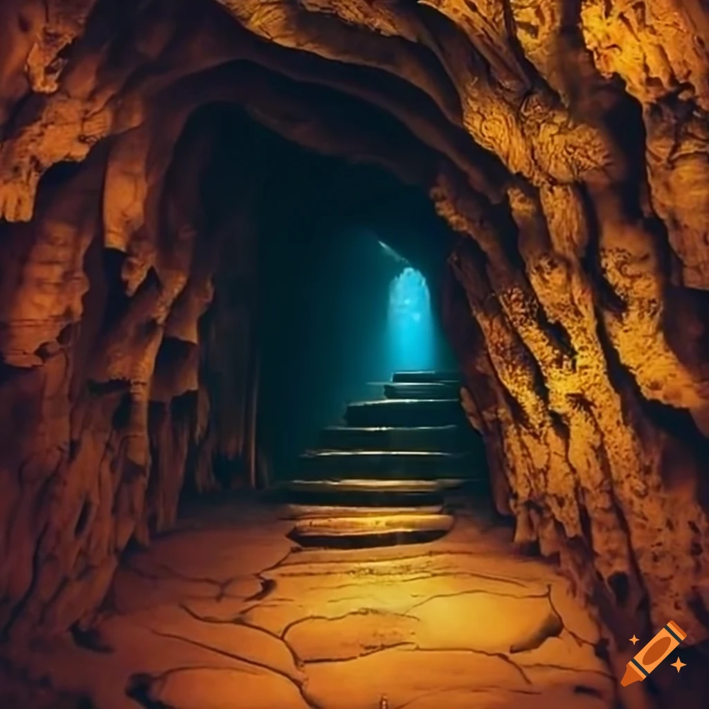 Dark underground cove in a big city with no light on Craiyon