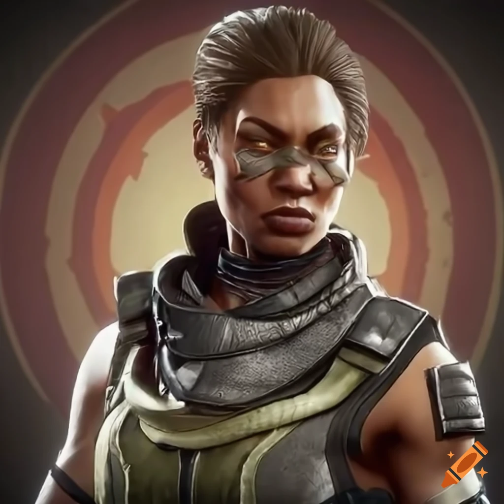Jacqui briggs character from mortal kombat 11 on Craiyon