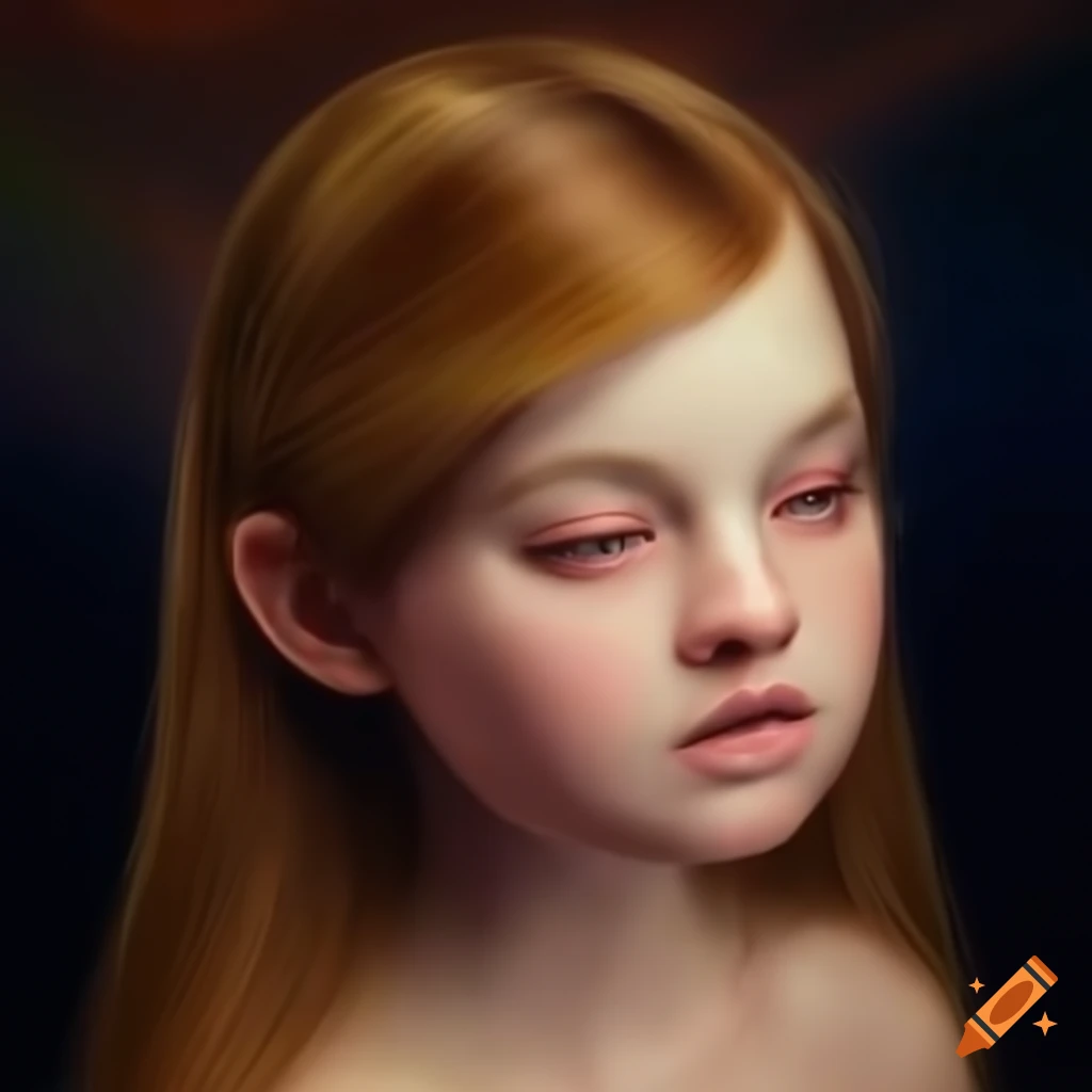 Photorealistic mabel pines as the goddess venus on Craiyon