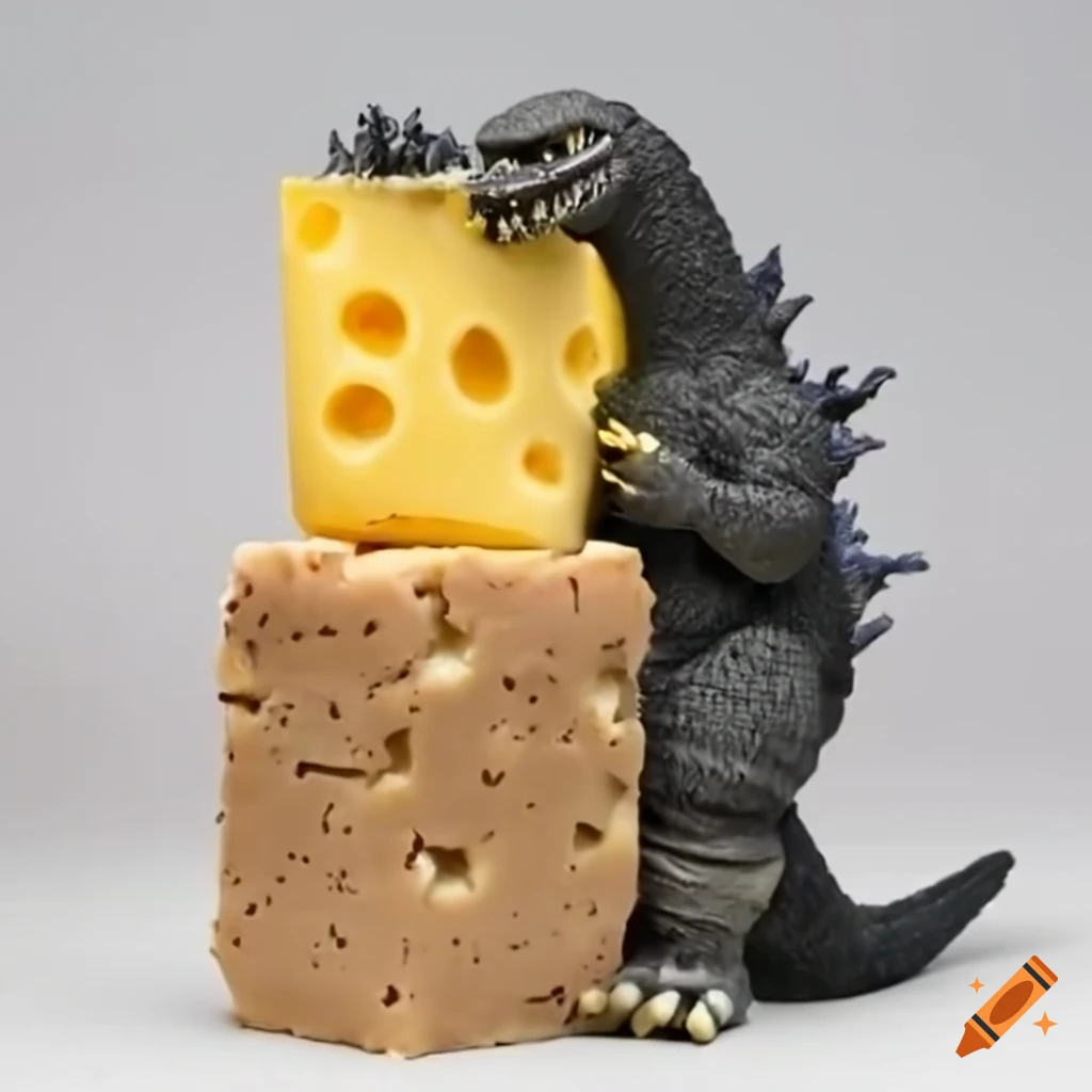 Double godzilla with cheese on Craiyon