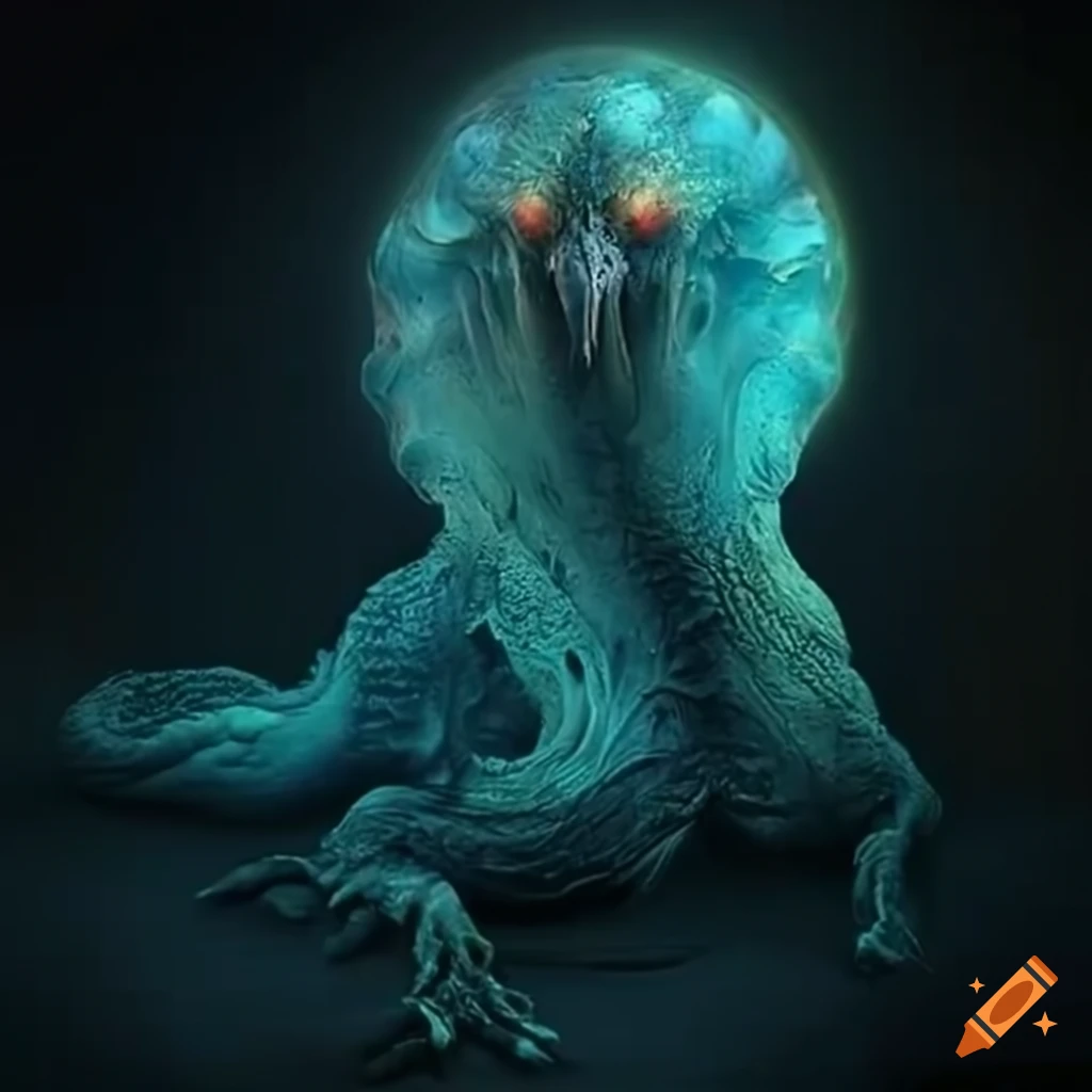 Breathtaking otherworldly creature with a radiant glow on Craiyon