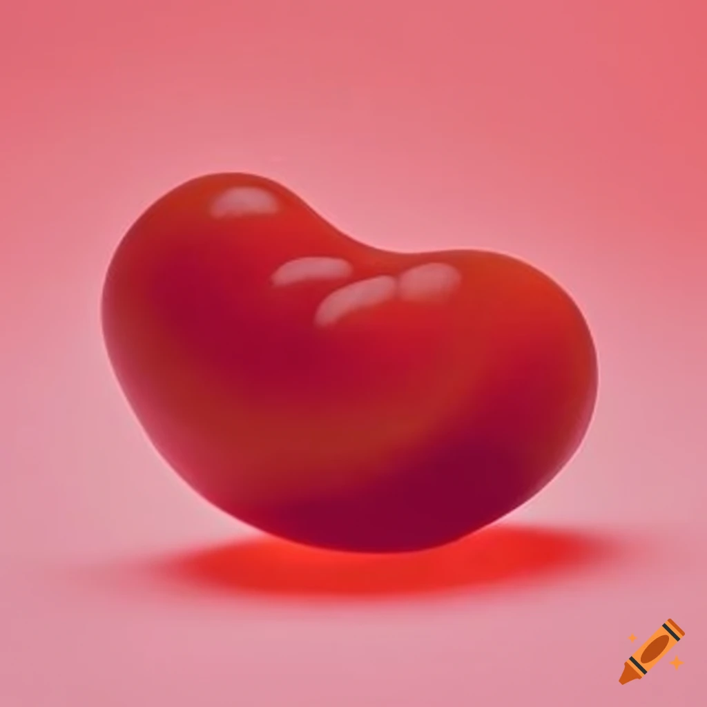 Red jellybean on Craiyon