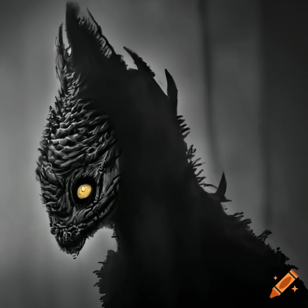 Monster drawing based on paranormal order on Craiyon