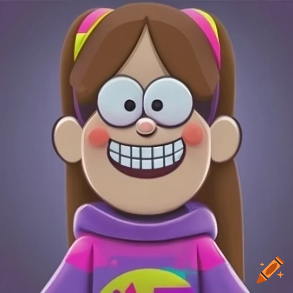 Portrait of mabel pines in high-resolution 4k detail on Craiyon