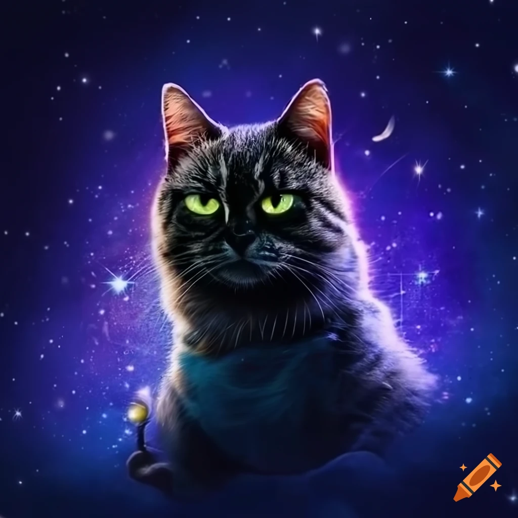 Space kitty on Craiyon
