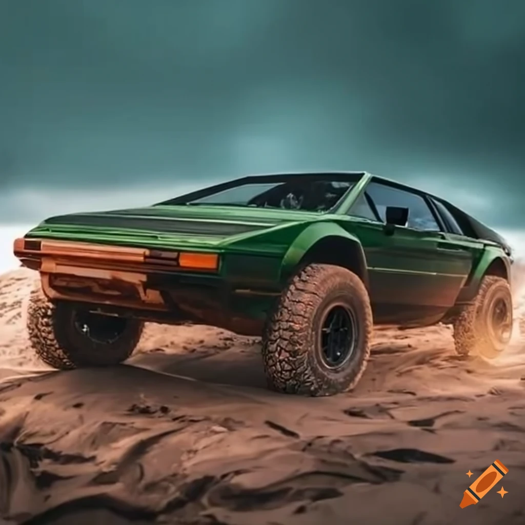 Modified lotus esprit off-road 4x4 on Craiyon
