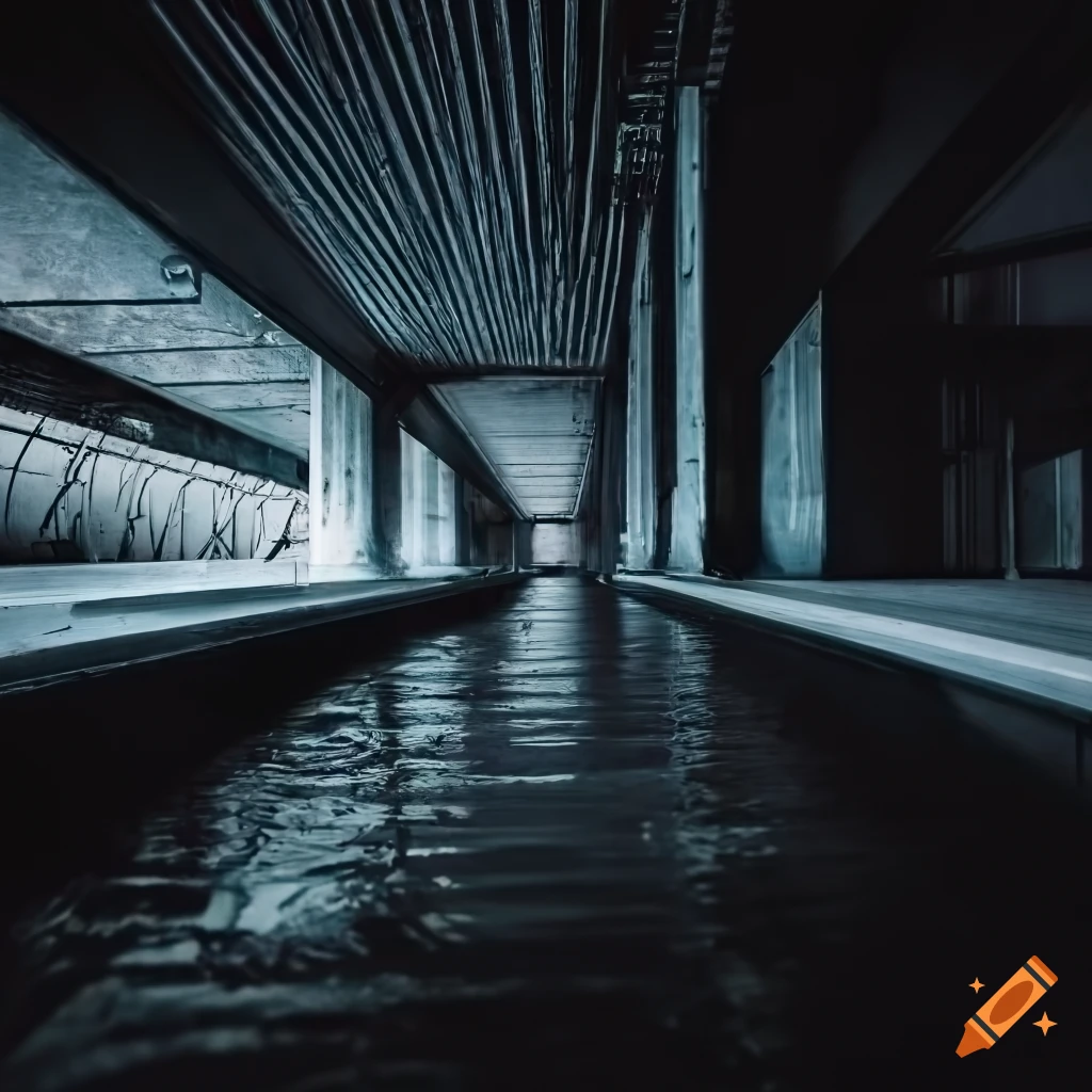 Futuristic loading dock ramps in high resolution 8k wallpaper on Craiyon