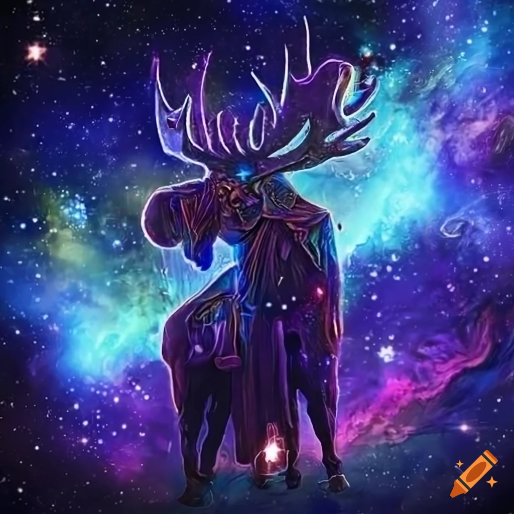 Cosmic moose god wizard on Craiyon