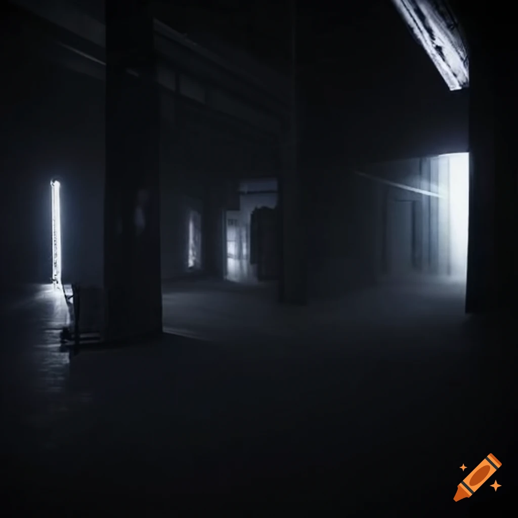 Dark techno rave warehouse on Craiyon