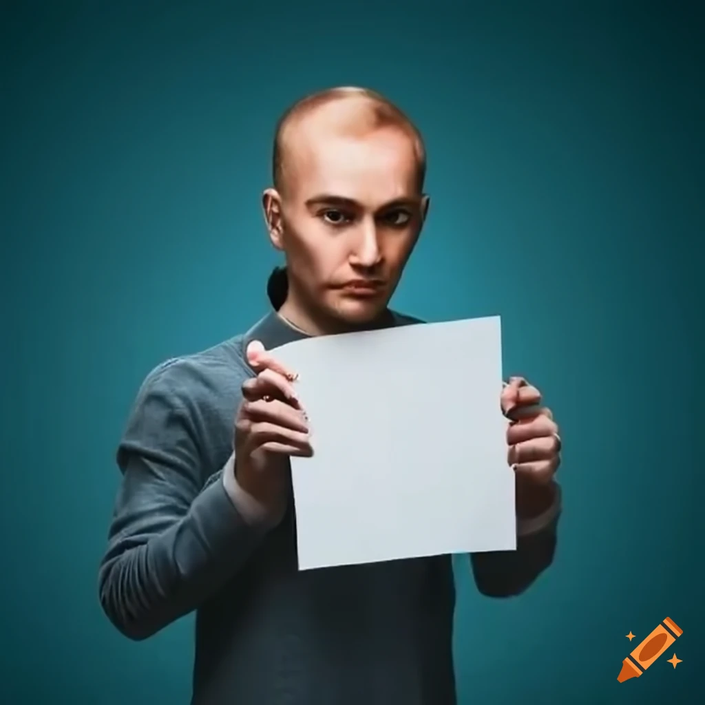 Man holding paper with the text 'timewall' on Craiyon