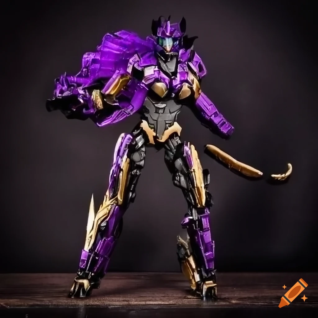A flirtatiously posed female scorpion transformers, complete with ...