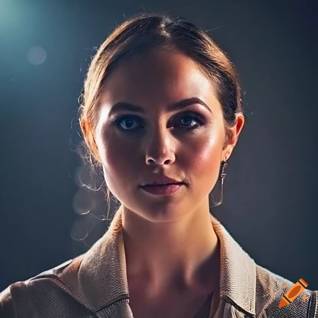 Close-up high definition head and shoulder shot with detailed light and ...