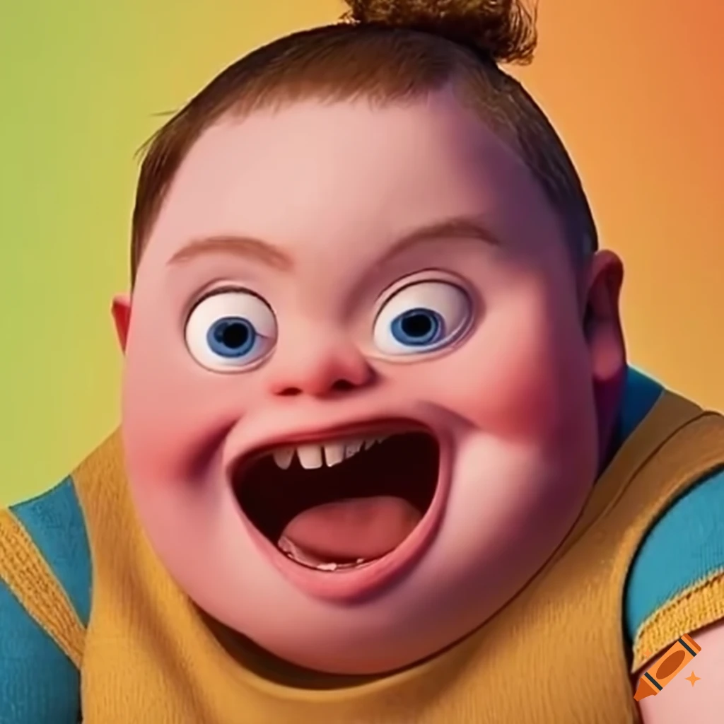 Disney pixar down syndrome on Craiyon