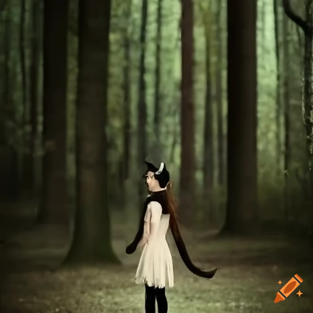 Movie poster featuring girl with long brown braided hair and cat spirit ...