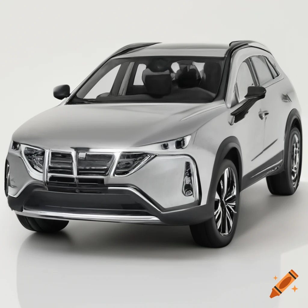Modern silver crossover model on Craiyon