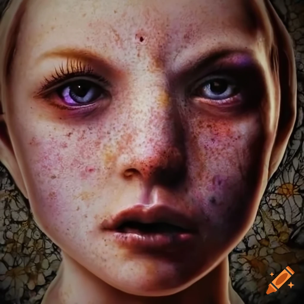 Extreme hyper realistic and detailed portrait view in closeup on Craiyon