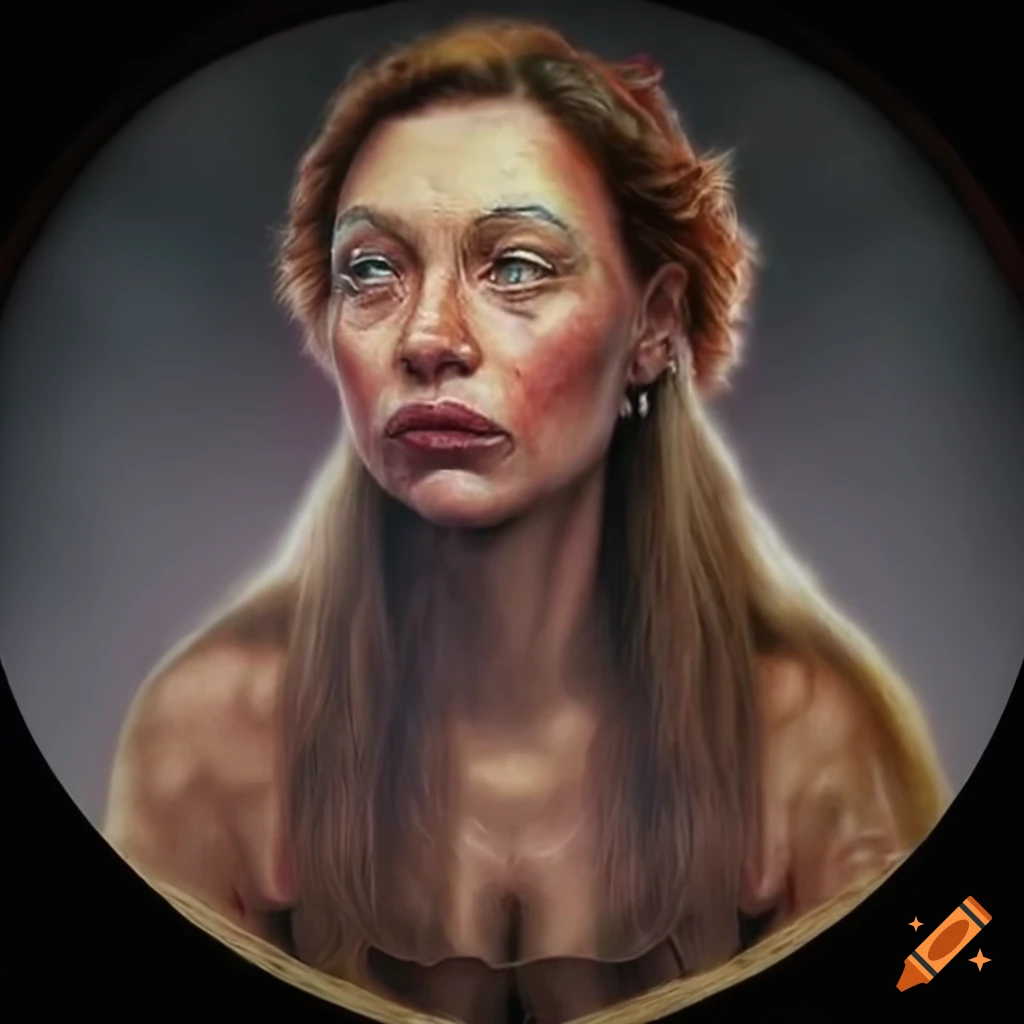 Maximum extreme hyper realistic closeup portrait view on Craiyon