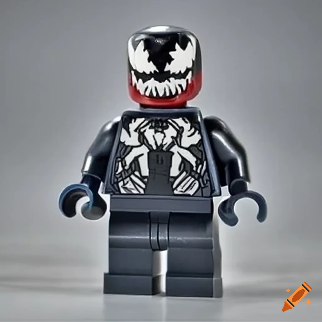 Lego figure venom product photo on Craiyon